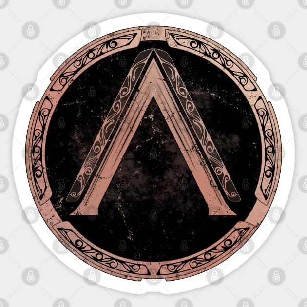 Sparta Lambda Symbol - Spartan Warrior - Sticker | TeePublic